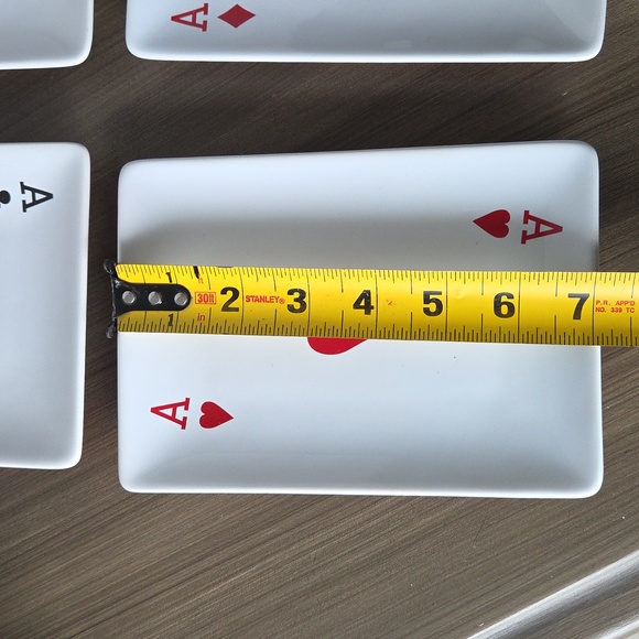 Luminarc | Dining | Luminarc Aces Playing Card Design Rectangular ...